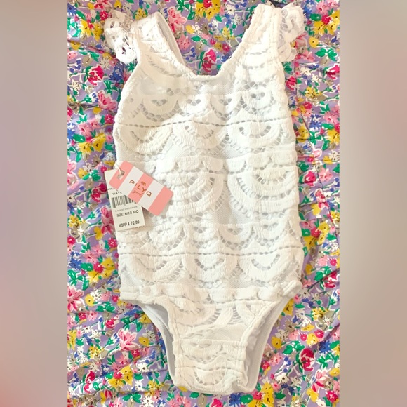 Pilyq | Swim | New Pilyq Boutique Waterlily Baby Crochet Lace White Pc ...